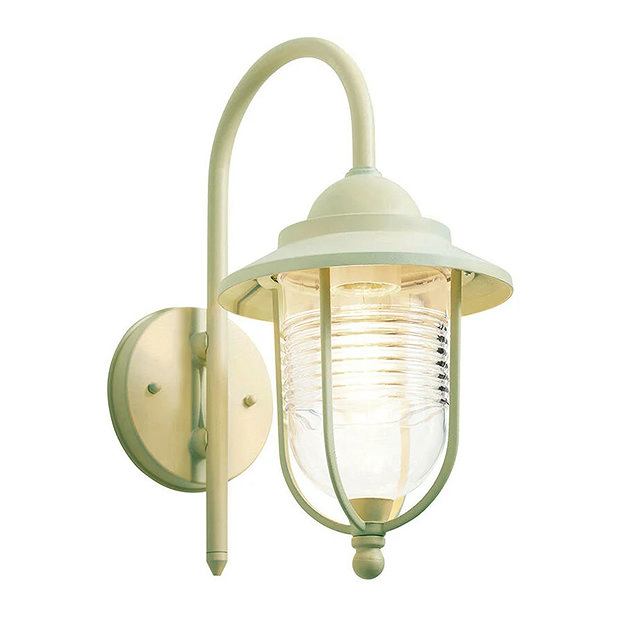 Revive Outdoor Mint Green Fishermans Lantern Wall Light