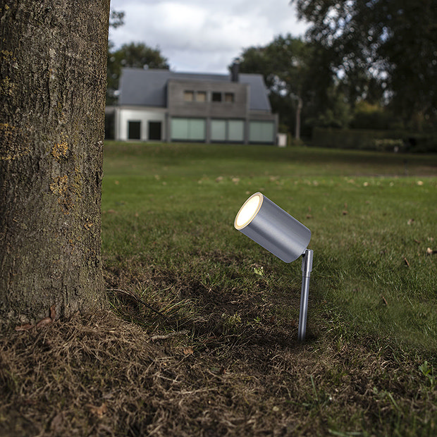 Revive Outdoor Modern Stainless Steel Spike Light