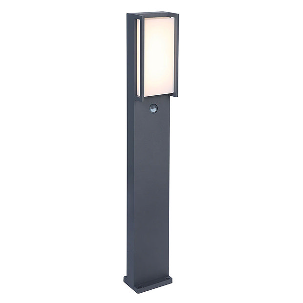 Revive Outdoor PIR Square Anthracite Bollard Light