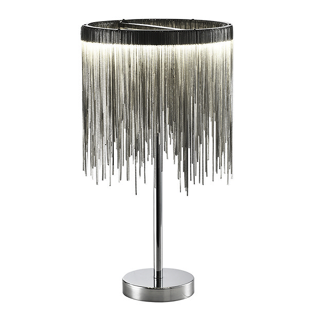Revive Silver Waterfall Table Lamp