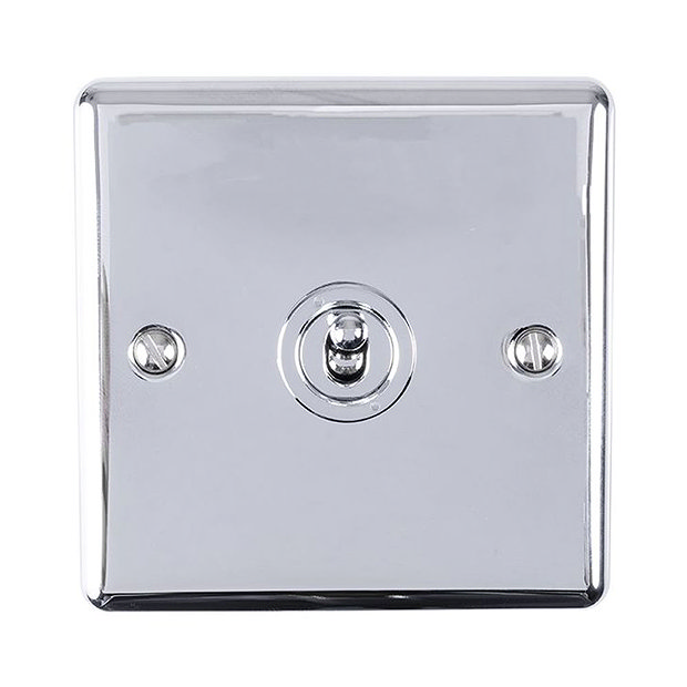 Revive Single Toggle Light Switch - Polished Chrome