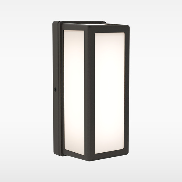 Revive Square LED Bathroom Wall light - Satin Black