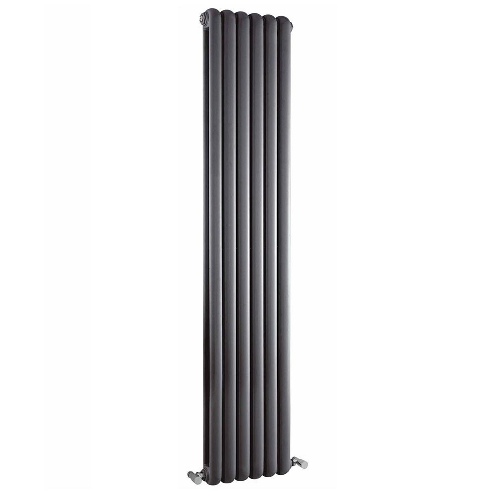 Rico Double Panel Anthracite Radiator 1800 x 377 | Victorian Plumbing