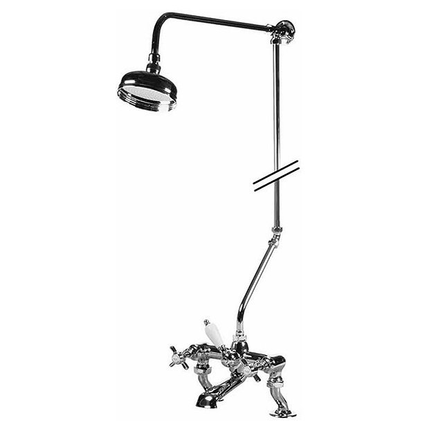 Nuie Rigid Riser Kit for Bath Shower Mixer - Chrome - AK305 at ...