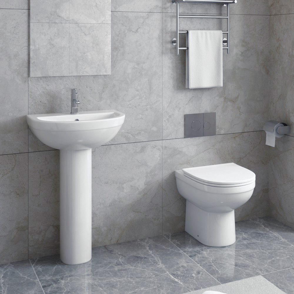 Ringo Rimless Round Back To Wall Pan with Slim Soft-Close Seat ...