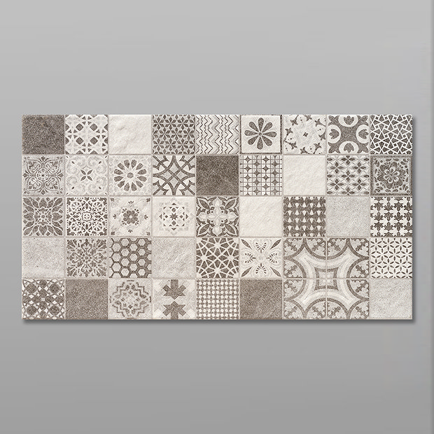 Robello Decor Grey Stone Effect Wall Tiles - 300 x 600mm
