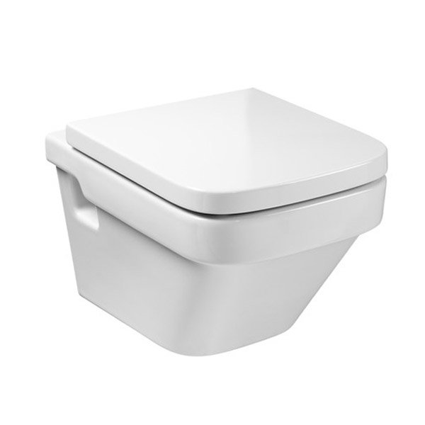 Roca Dama-N Wall Hung Pan with Soft-Close Seat at Victorian Plumbing UK