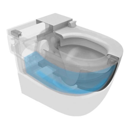 Roca In-Tank Meridian Back To Wall Toilet with Integrated Cistern ...