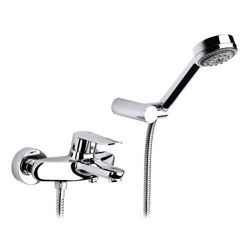 Roca Logica-N Wall Mounted Bath Shower Mixer & Handset | Online Now