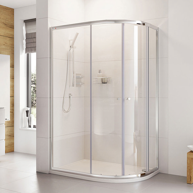 Roman Haven 1900mm Two Door Offset Quadrant Shower Enclosure | Victorian Plumbing UK