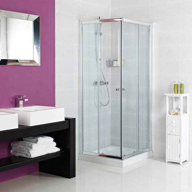 Haven Offset Entry Shower Enclosure | In stock at Victorian Plumbing.co.uk
