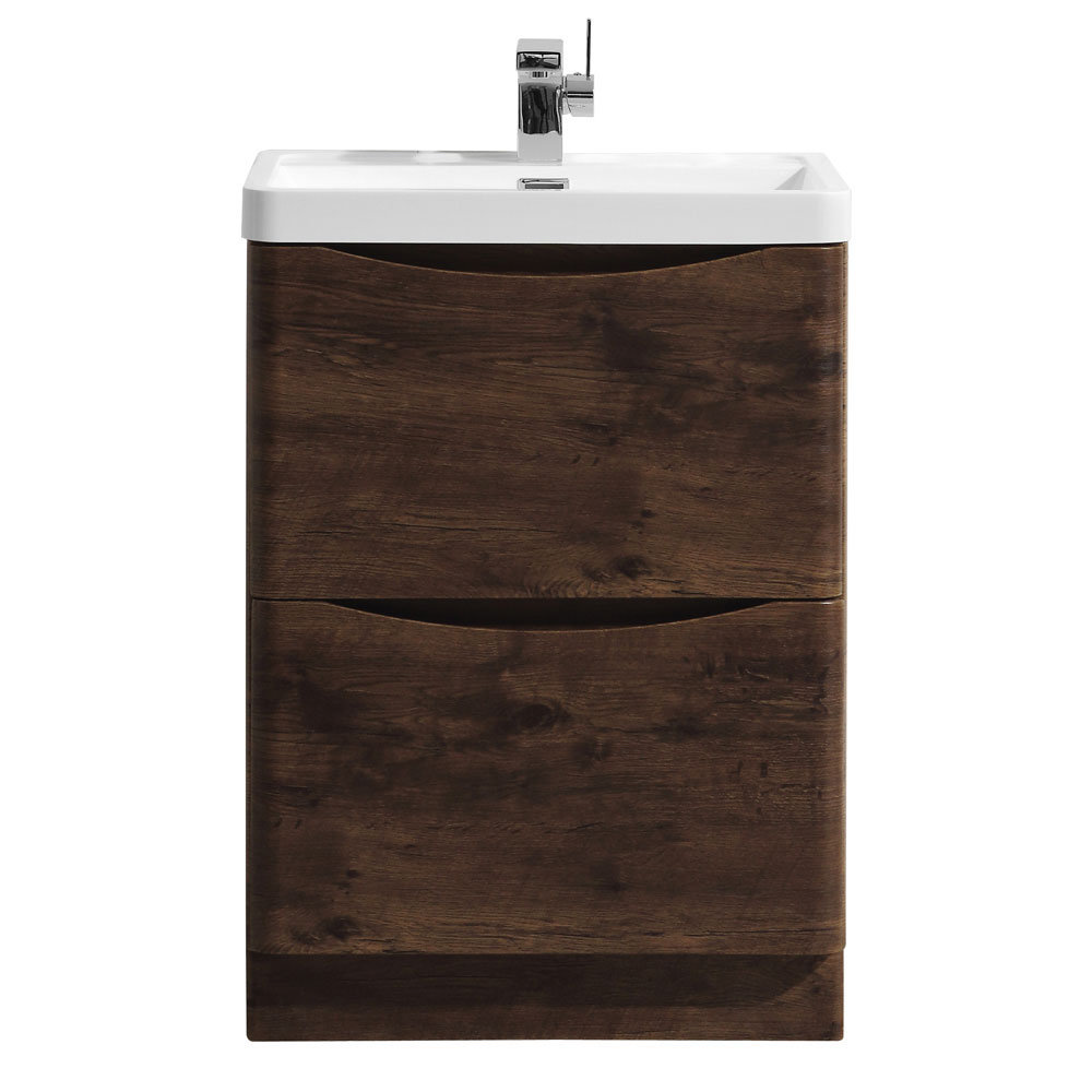 Monza Chestnut 600mm Wide Floor Standing Vanity Unit | Now Online