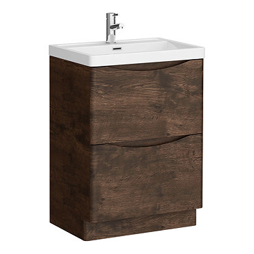Monza Chestnut 600mm Wide Floor Standing Vanity Unit | Now Online