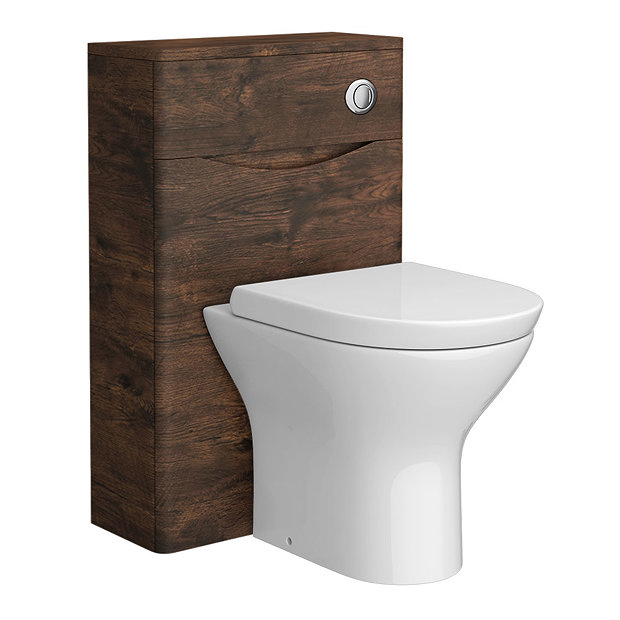 Monza Chestnut WC Unit | 500mm Wide | From Victorian Plumbing.co.uk