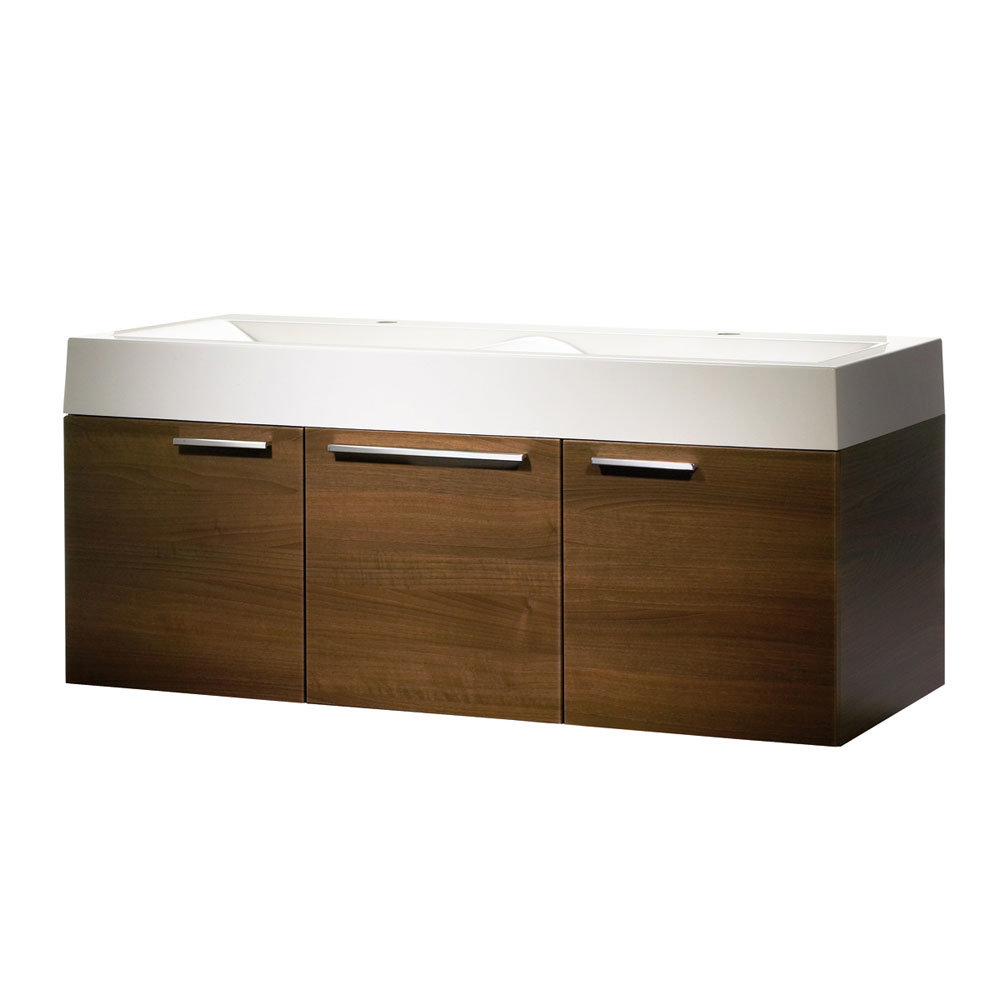 Roper Rhodes Envy 1200mm Double Wall Mounted Unit | Walnut Finish