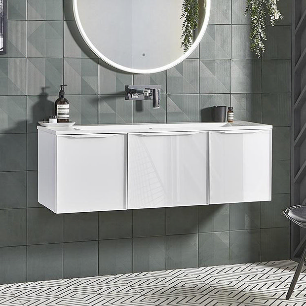 Roper Rhodes Frame 1200mm Wall Mounted Vanity Unit & Isocast Basin ...