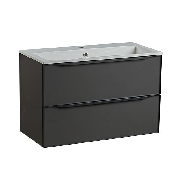 Roper Rhodes Frame 800mm Wall Mounted Vanity Unit & Isocast Basin ...