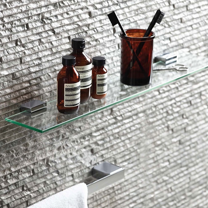 Roper Rhodes Horizon Toughened Clear Glass Shelf | Available Online