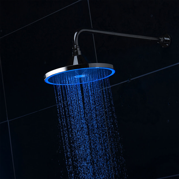 Roper Rhodes Round 220mm LED Shower Head | Victorian Plumbing.co.uk