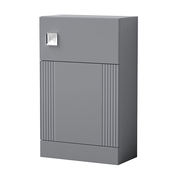 Roxbury Deco Fluted 500mm Grey WC Unit