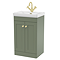 Roxbury Traditional 500mm Satin Green Vanity Unit - Floor Standing 2 ...