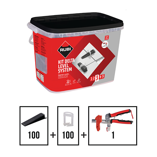 Rubi 1.5mm Delta Levelling System V4 Kit - 03957