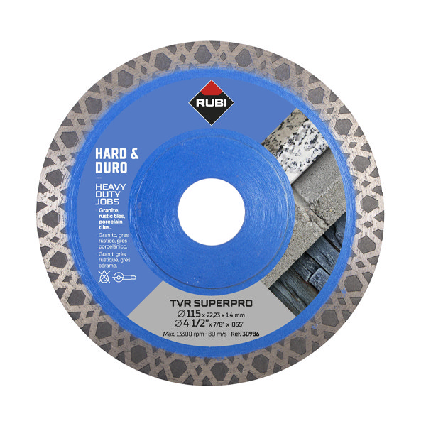 Rubi Turbo Viper Hard Material Diamond Disc - 125mm