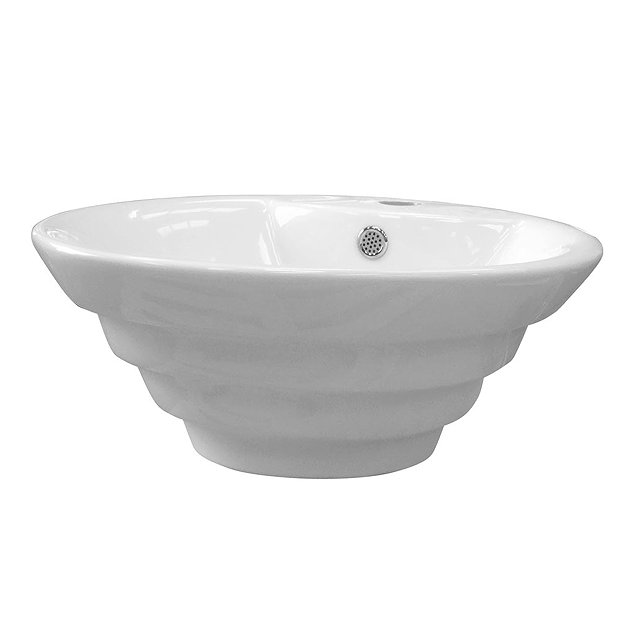 Salerno Round Counter Top Basin | 1 Tap Hole | At Victorian Plumbing