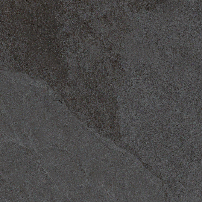 Salvo Black Stone Effect Rectified Wall and Floor Tiles - 600 x 600mm