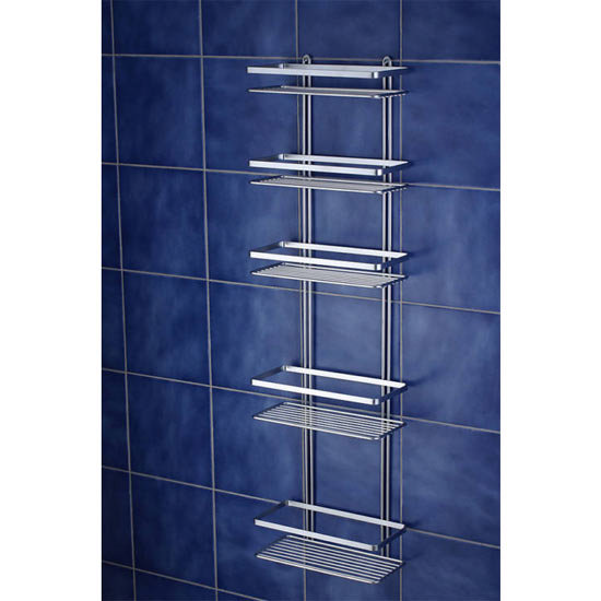 Satina - 5 Tier Rectangular Shower Tidy - 56690 at Victorian Plumbing UK