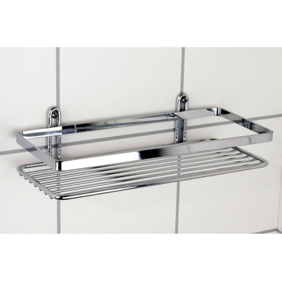 Satina - Single Small Rectangular Shelf - 58190 at Victorian Plumbing UK