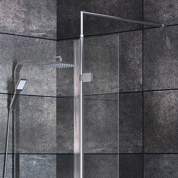 Nova 1700 x 800 Wet Room (1000mm Screen, Return Panel + Tray)