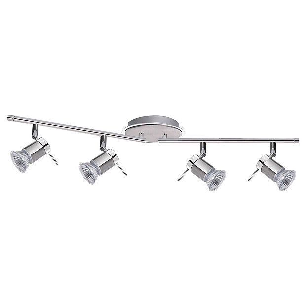 Searchlight Aries 4 Light Adjustable Bar Chrome & Satin Silver ...