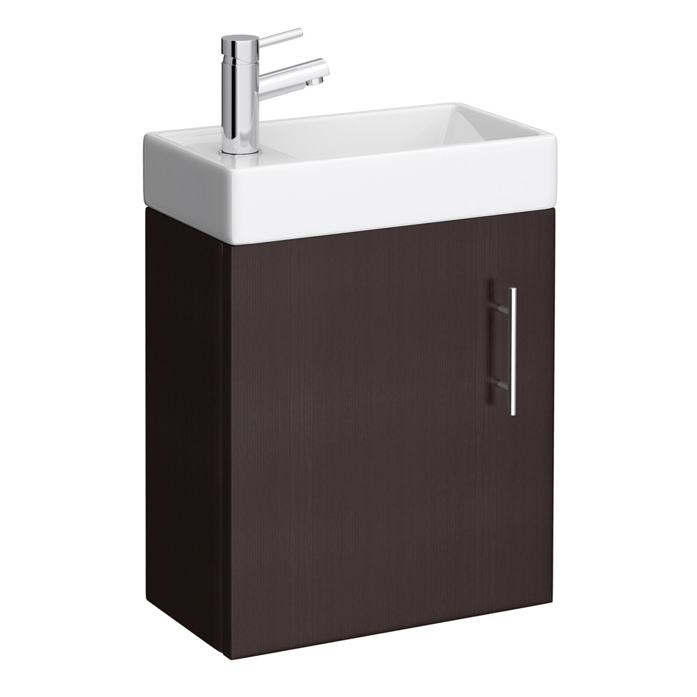 Milan Compact Wall Hung Basin Unit | Ebony | Victorian Plumbing