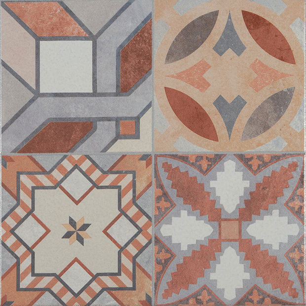 Seville Patterned Tiles - 333 x 333mm | Victorian Plumbing