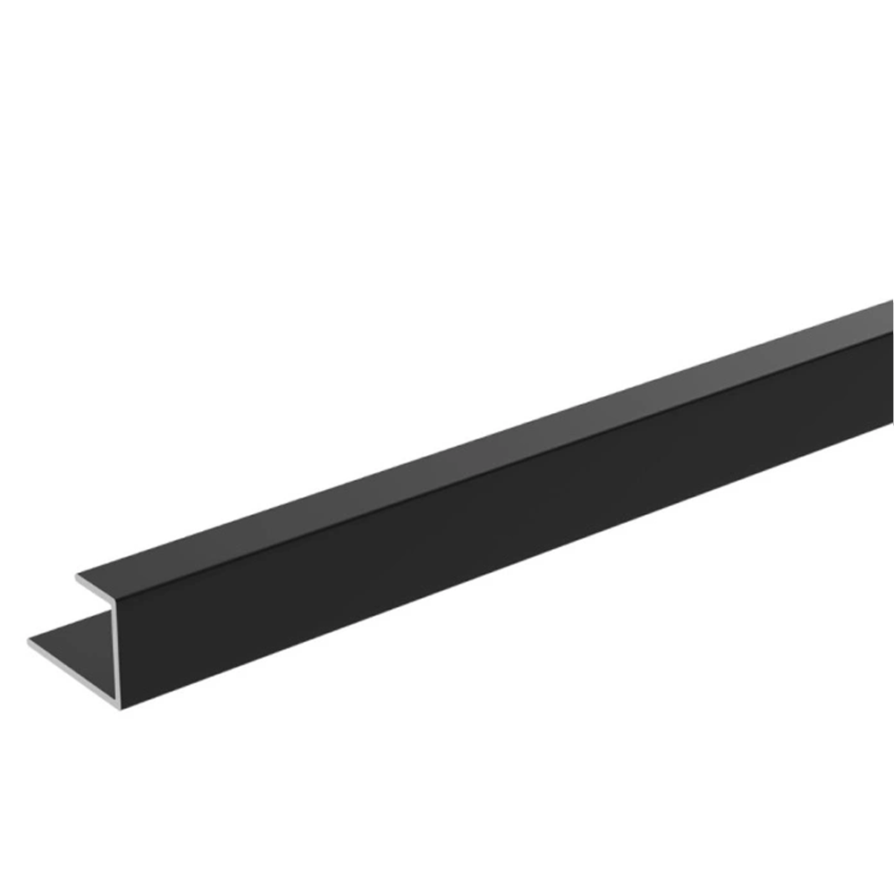Showerwall 2450mm Extrusion End Trim - Matt Black ET7