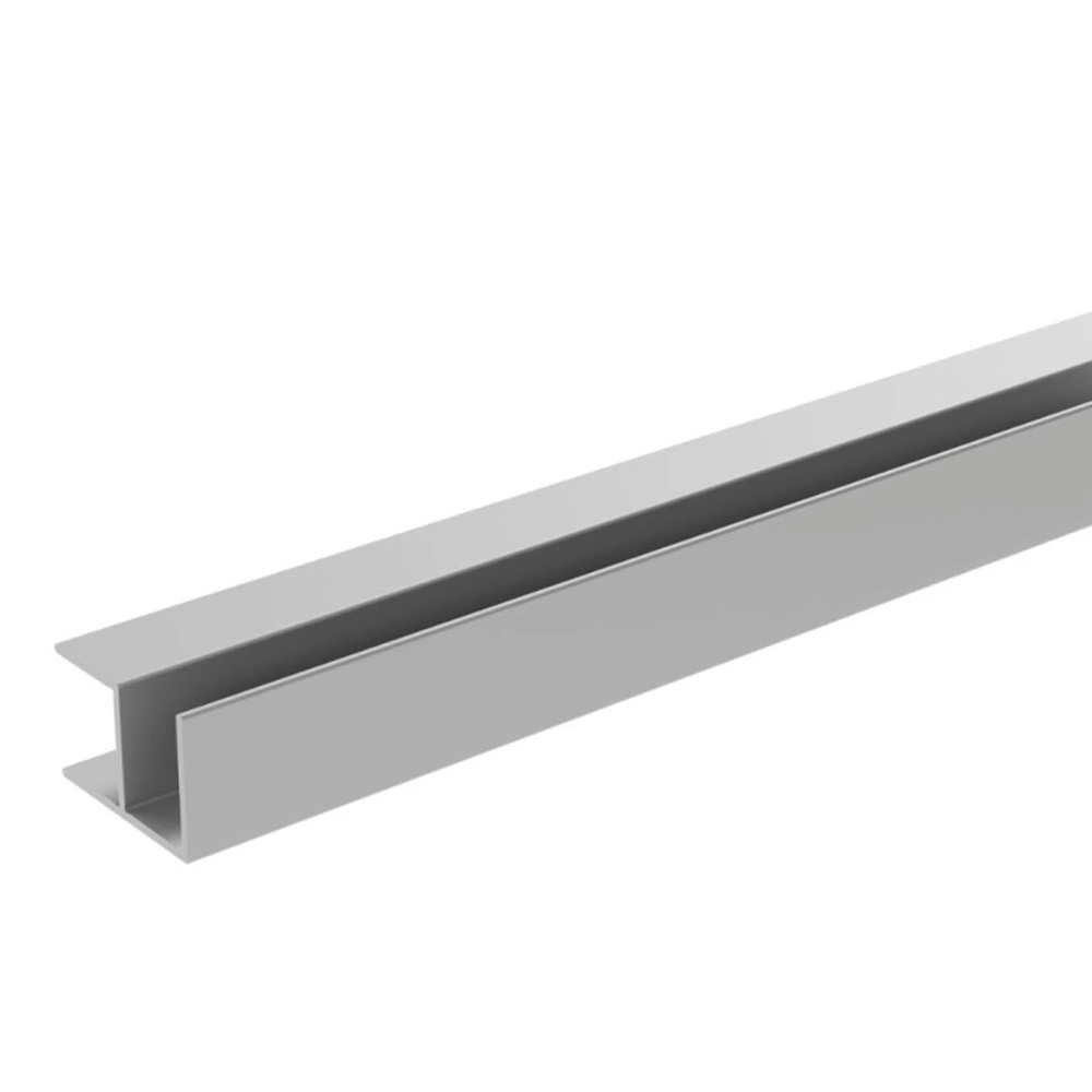 Showerwall 2450mm Extrusion External Corner Trim - Satin Silver EC2