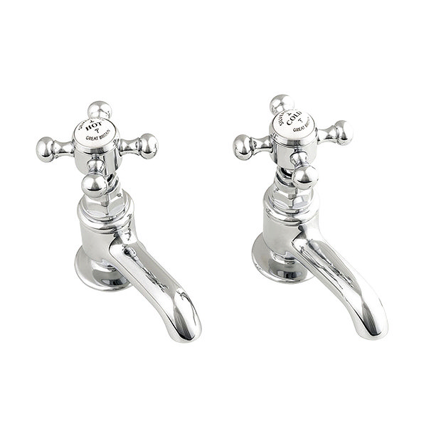 Silverdale Victorian Cloakroom Basin Pillar Taps | Victorian Plumbing