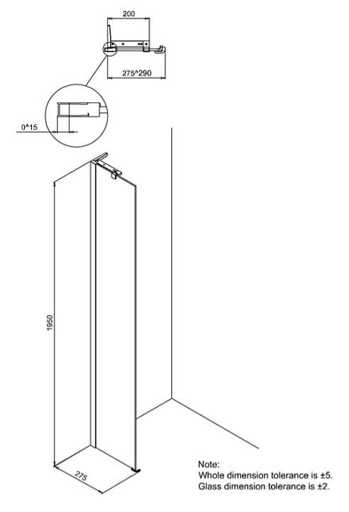 Simpsons - Design Shower Side Panel - Various Size Options at Victorian ...