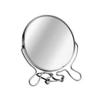 Small Chrome Shaving Mirror with Stand at Victorian Plumbing UK