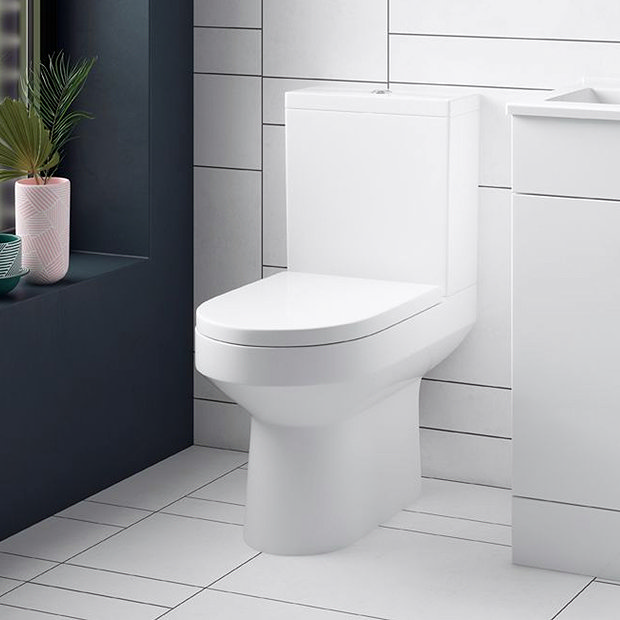 Sol Close Coupled Rimless Toilet + Soft Close Seat | Victorian Plumbing UK