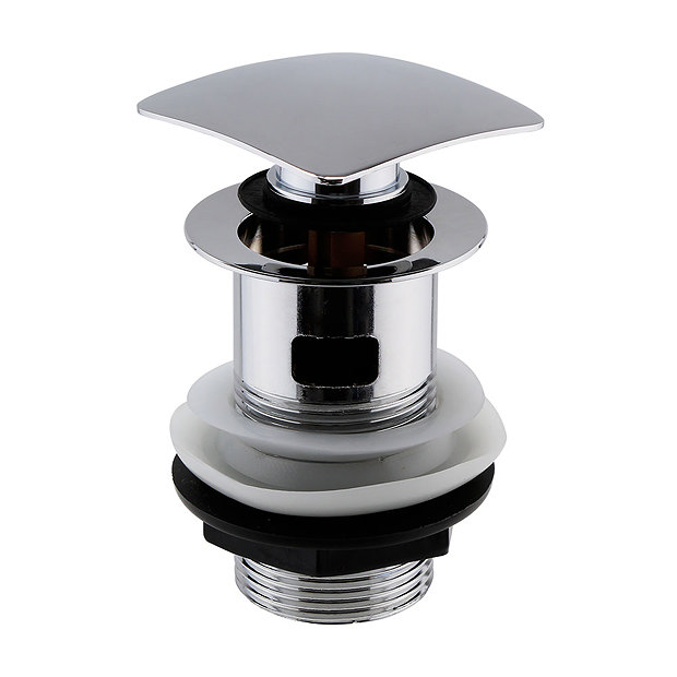 Hudson Reed Square Slotted Sprung Plug Basin Waste at Victorian Plumbing UK
