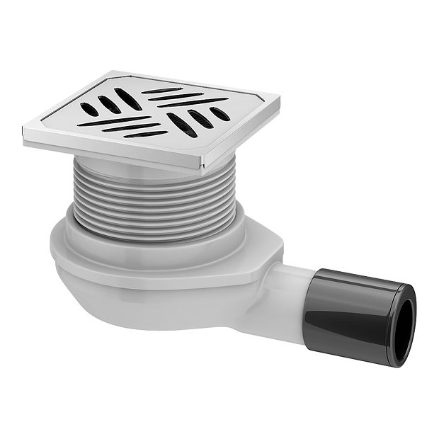 Stainless Steel Square Wet Room Floor Shower Waste | Victorian Plumbing UK