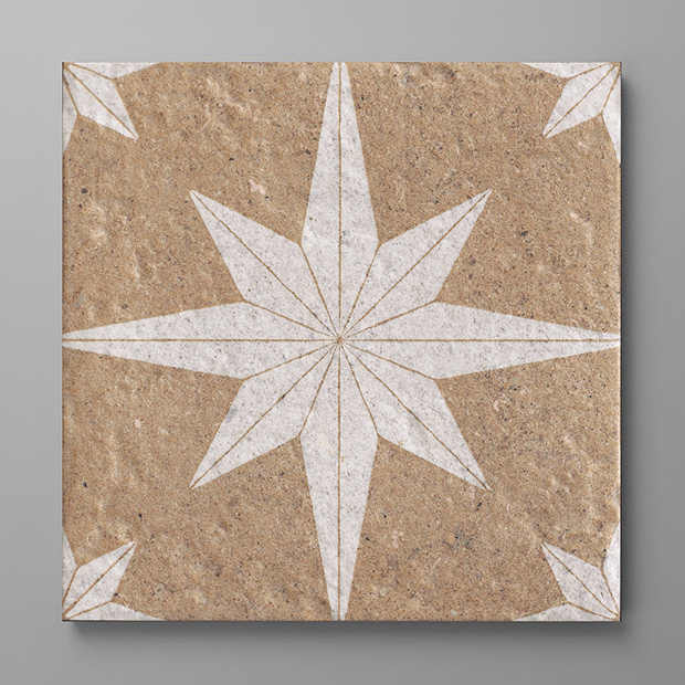 Stellar Sand Patterned Wall and Floor Tiles - 200 x 200mm