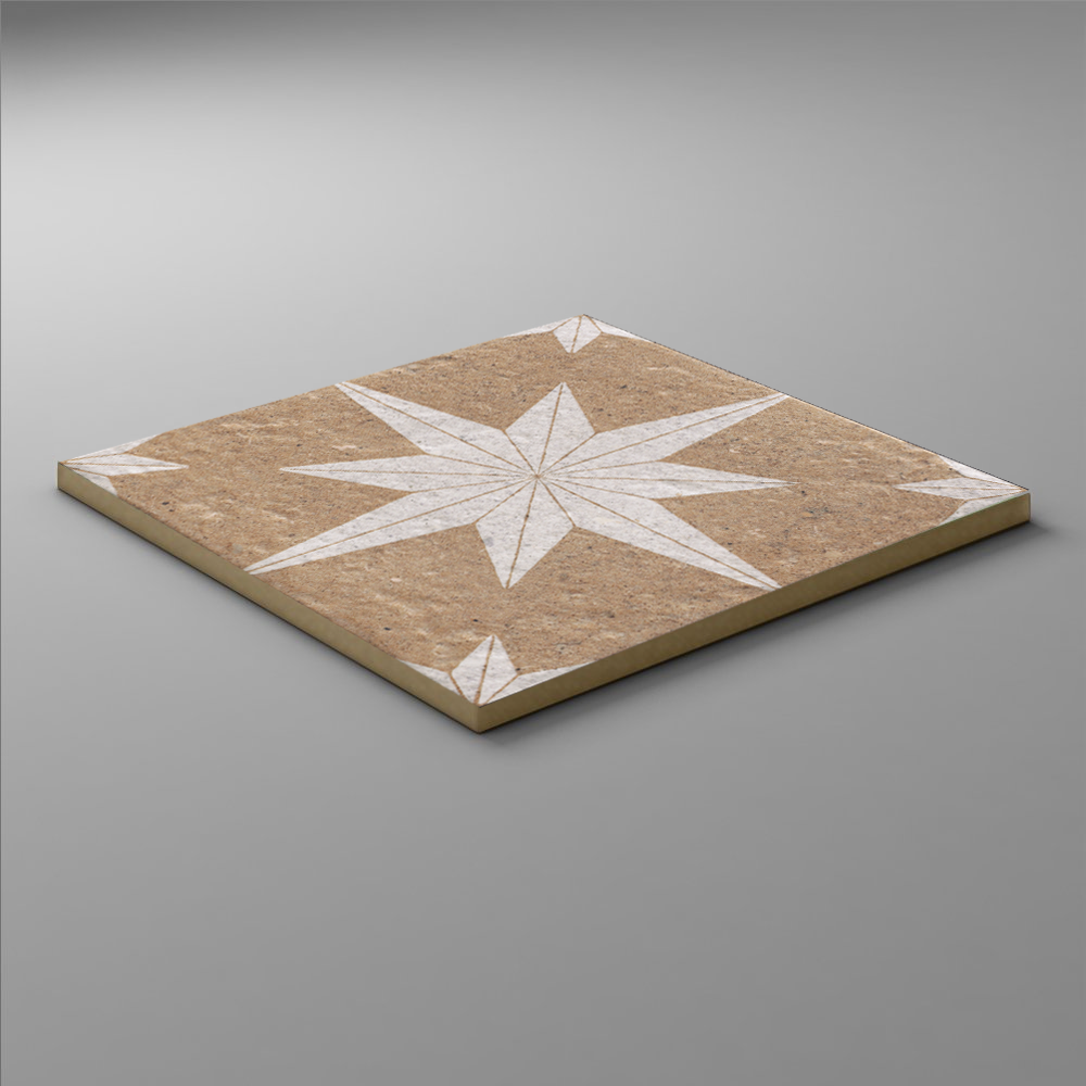 Stellar Sand Patterned Wall and Floor Tiles - 200 x 200mm