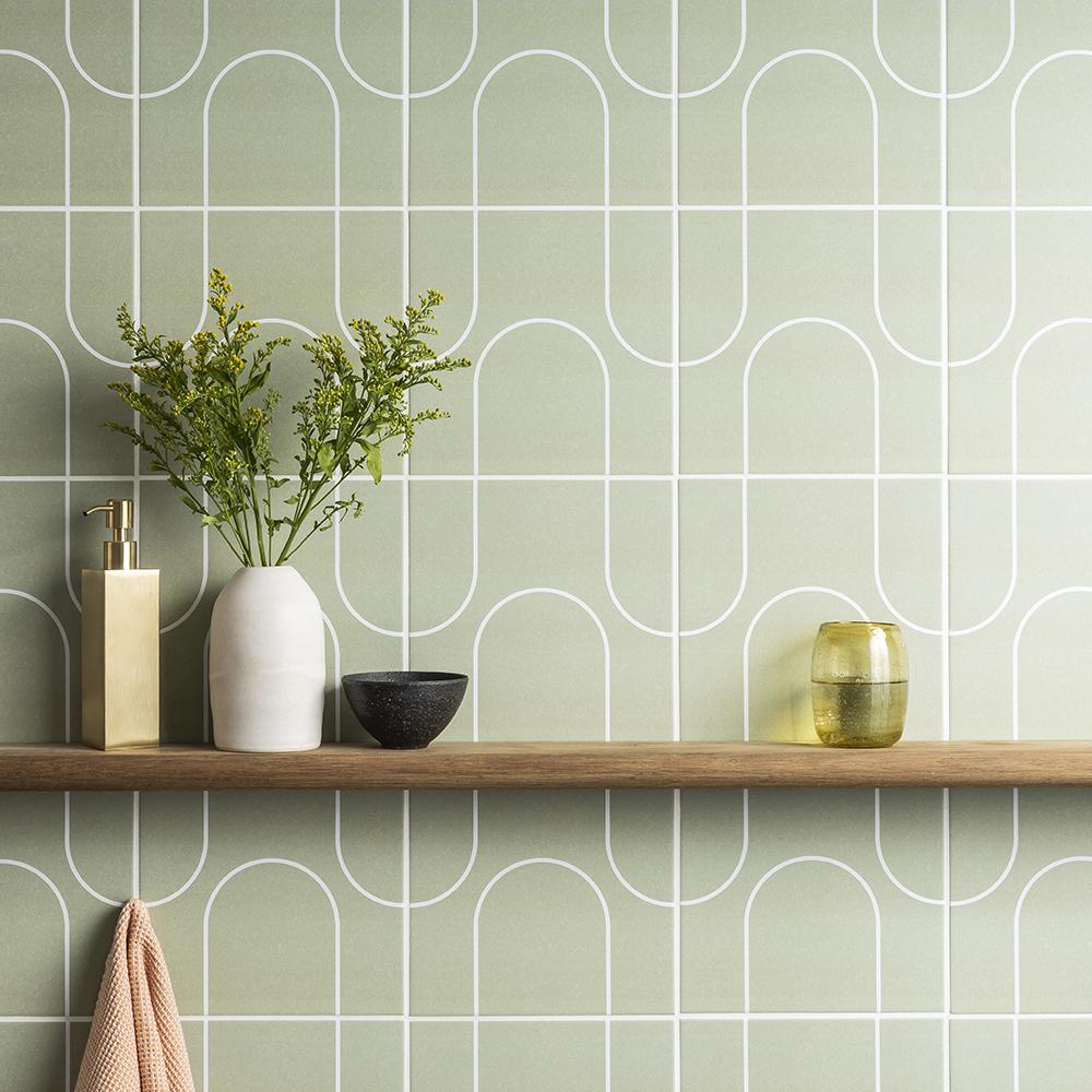 Stonehouse Studio Archie Fern Wall & Floor Tiles - 225 x 225mm