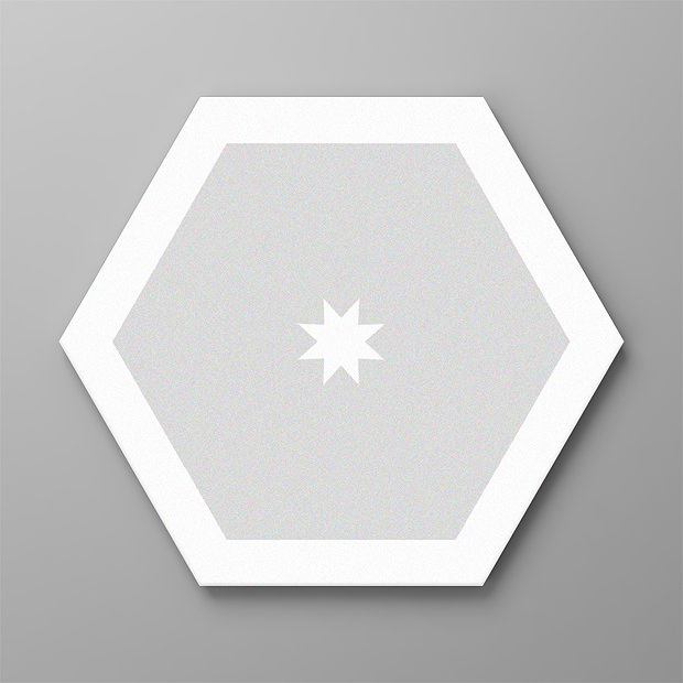 Stonehouse Studio Cosmos Dove Grey Hexagon Wall & Floor Tiles - 225 x 225mm