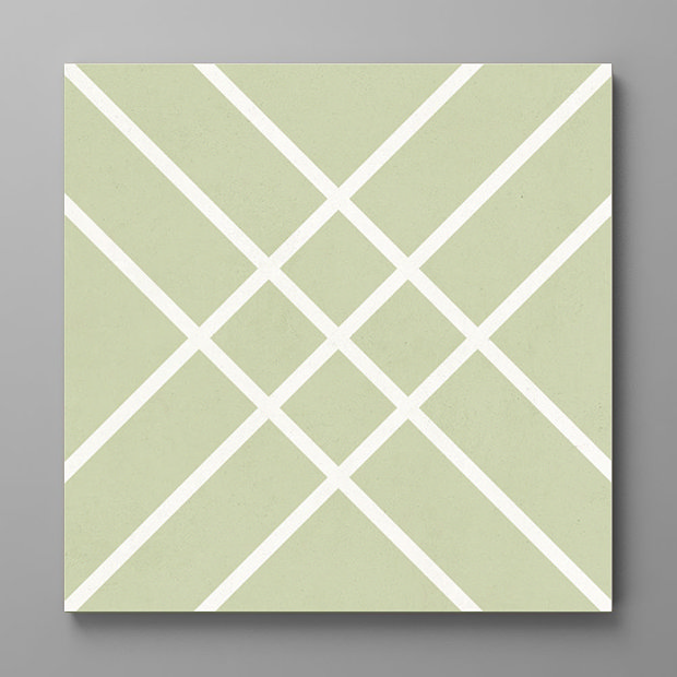 Stonehouse Studio Crossroads Fern Tiles - 225 x 225mm