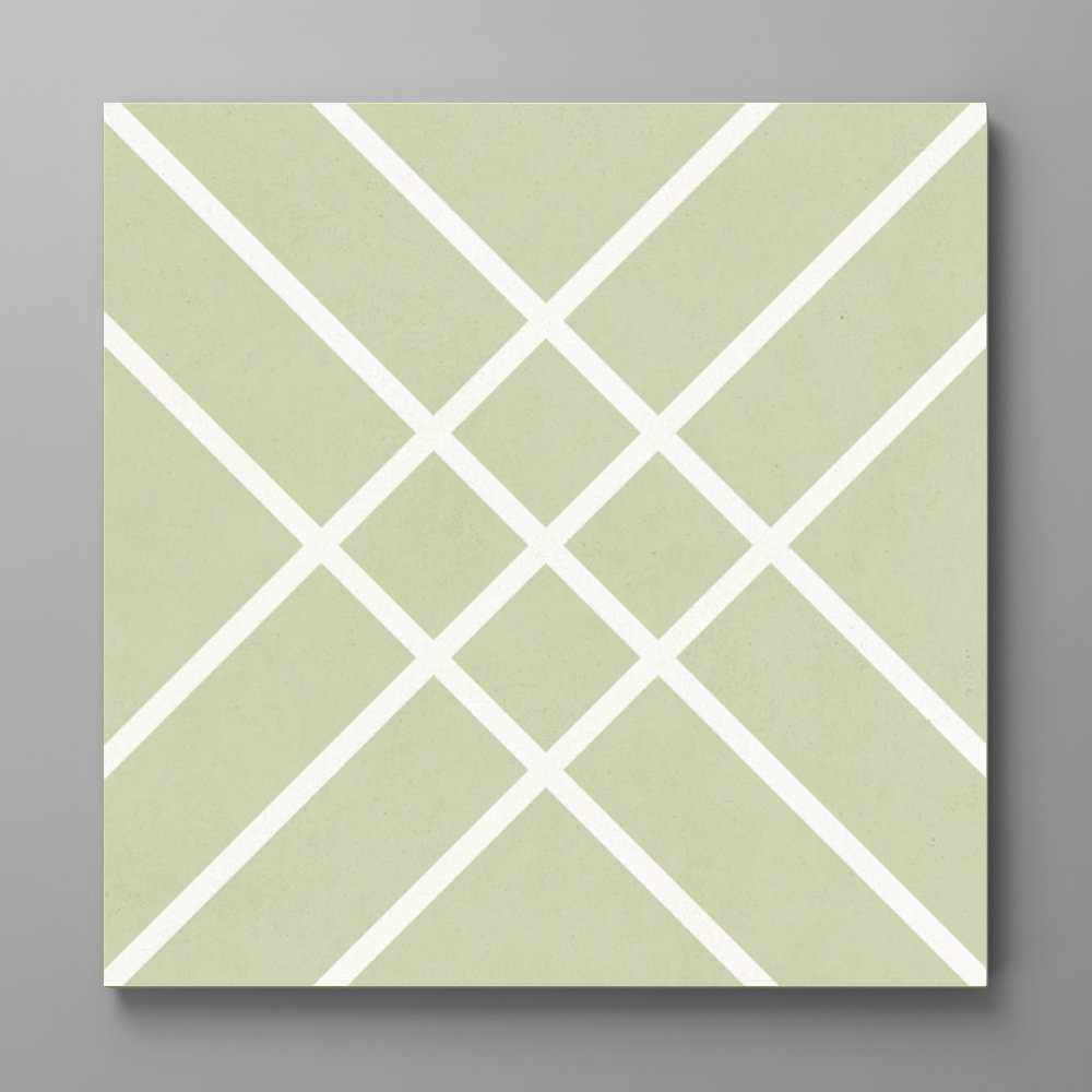 Stonehouse Studio Crossroads Fern Tiles - 225 x 225mm