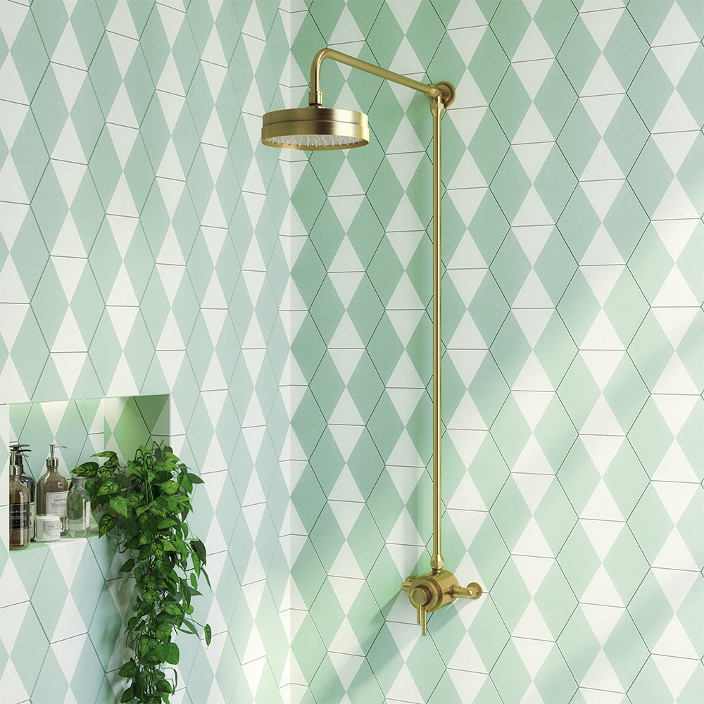 Stonehouse Studio Fiesta Hexagon Aqua Wall and Floor Tiles - 225 x 259mm